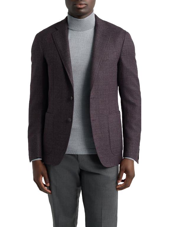 CANALI Canali Kei Slim Fit Solid Wool Sport Coat